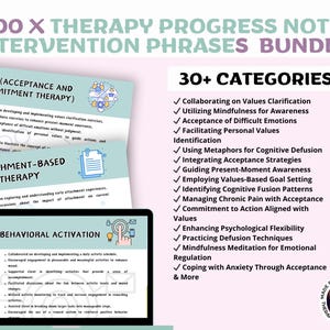 Therapy Progress Notes Intervention Phrases -+1200 Interventions With ...