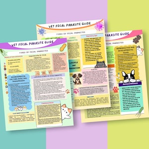 Veterinary Fecal Parasite Guide: Vet Tech Notes (digital Download) - Etsy