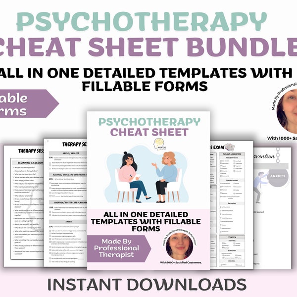 Therapist Cheat Sheet - Etsy