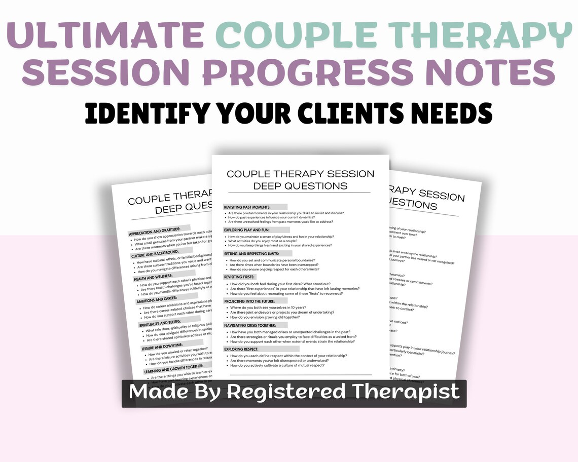 Couple Therapy Question, Couple Therapy Intervention, Therapy Questions ...