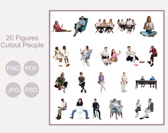 Cutout Realistic Noface People Version 1 20 Pack Photoshop People From ...