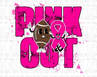 Football Pink Out - Etsy