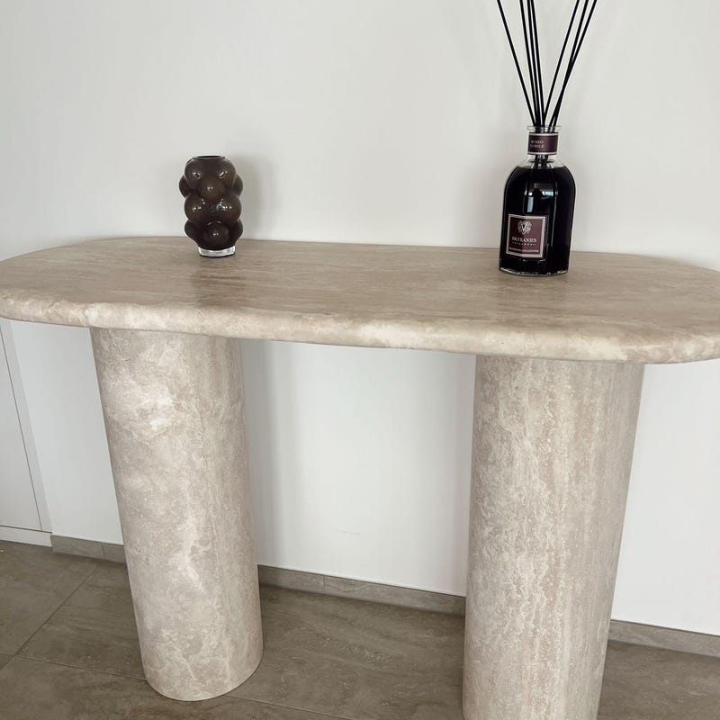 Travertine Console - Etsy