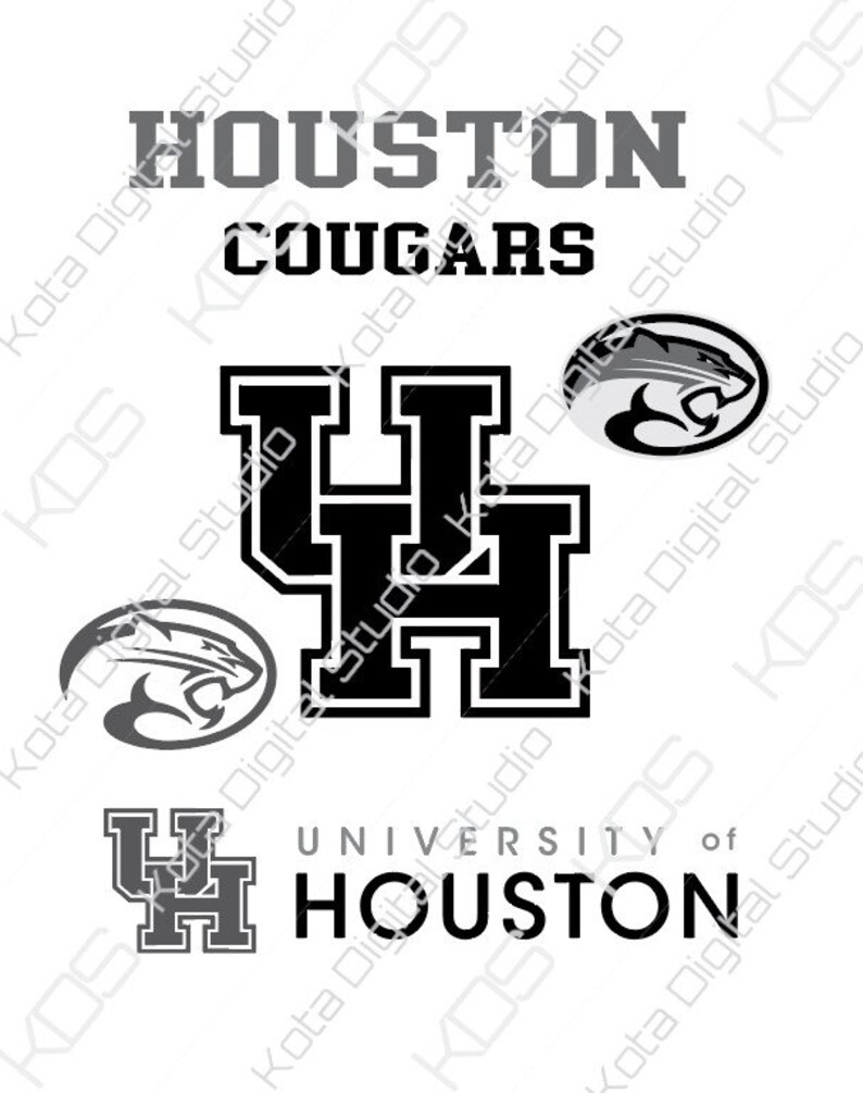 University of Houston SVG UH Cricut Cut Layered Files AAC | Etsy