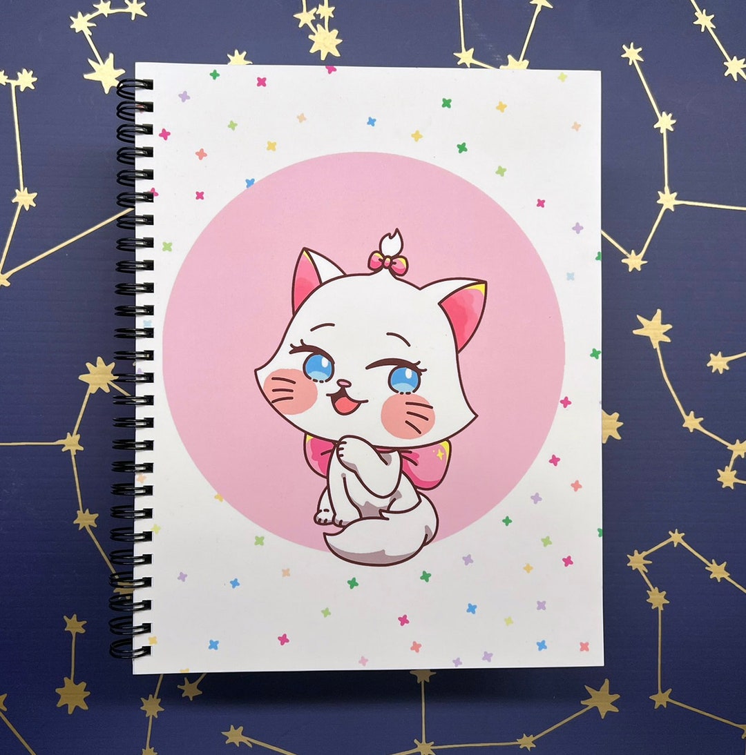 SPIRAL NOTEBOOK: Marie Chibi - Etsy