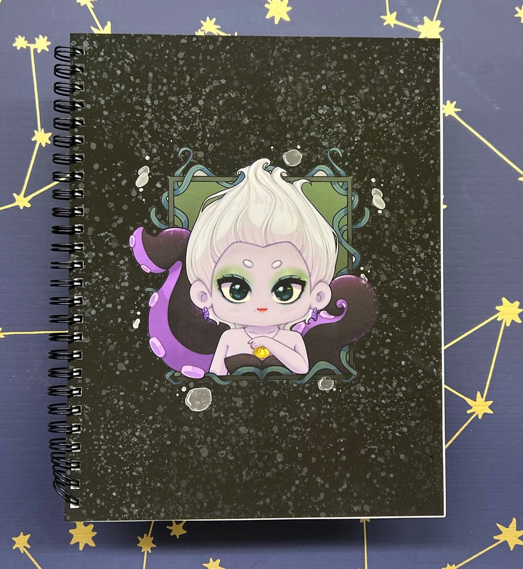 SPIRAL NOTEBOOK: Ursula Chibi Villain - Etsy