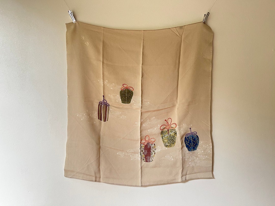 SILK Match Tea Caddy Pattern Personalised NEMOTO Surname Japanese ...