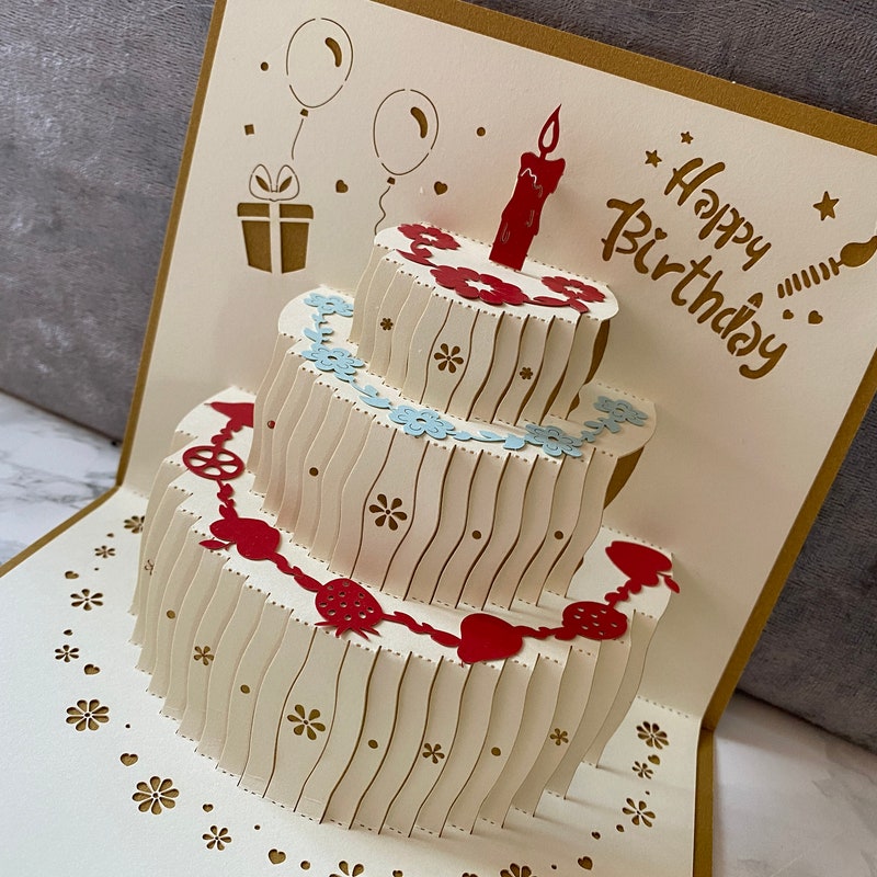 Birthday Pop up Cards - Etsy