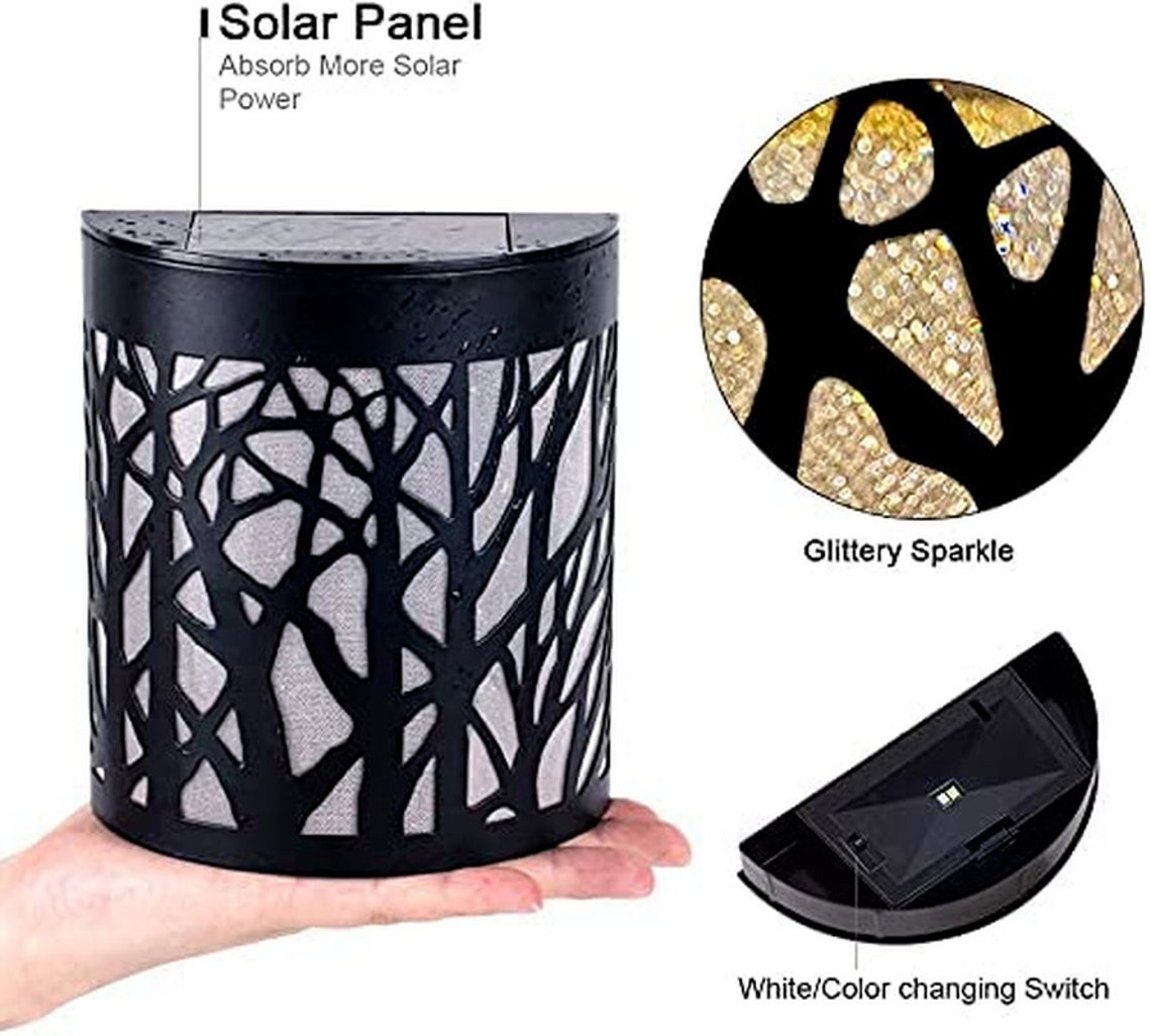 Solar Wall Lights Outdoor Decorative Outdoor Wall Sconce - Etsy