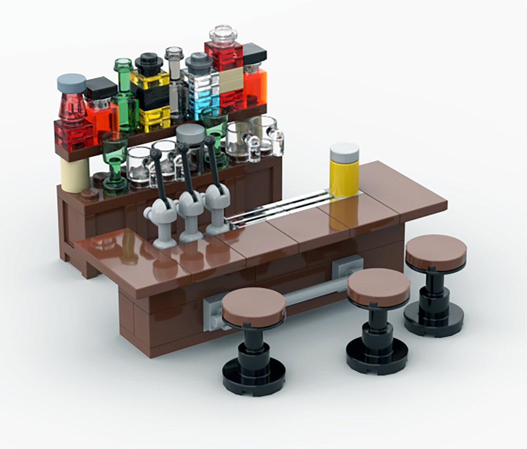 MOC Instructions: Bar and Stools - Etsy