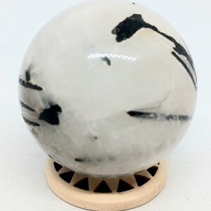 137g Black Tourmaline in Quartz Crystal Sphere - Etsy