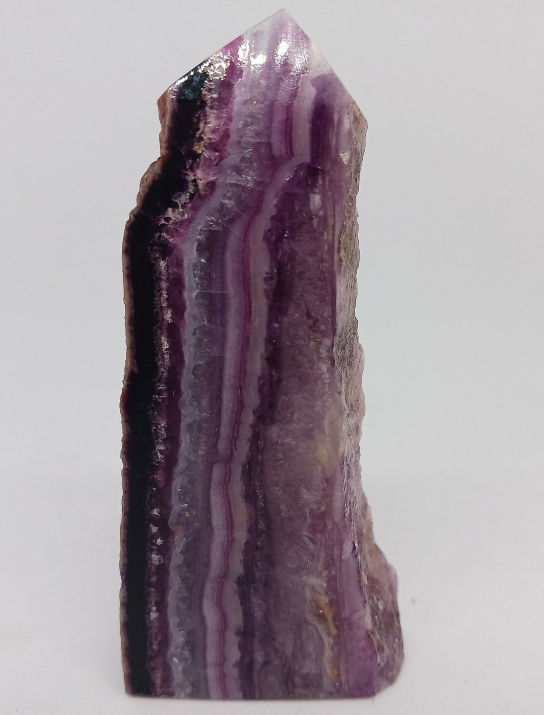 102g Banding Watermelon Fluorite Tower - Etsy