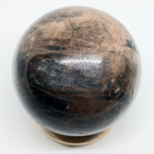 440g Black Moonstone Crystal Sphere - Etsy
