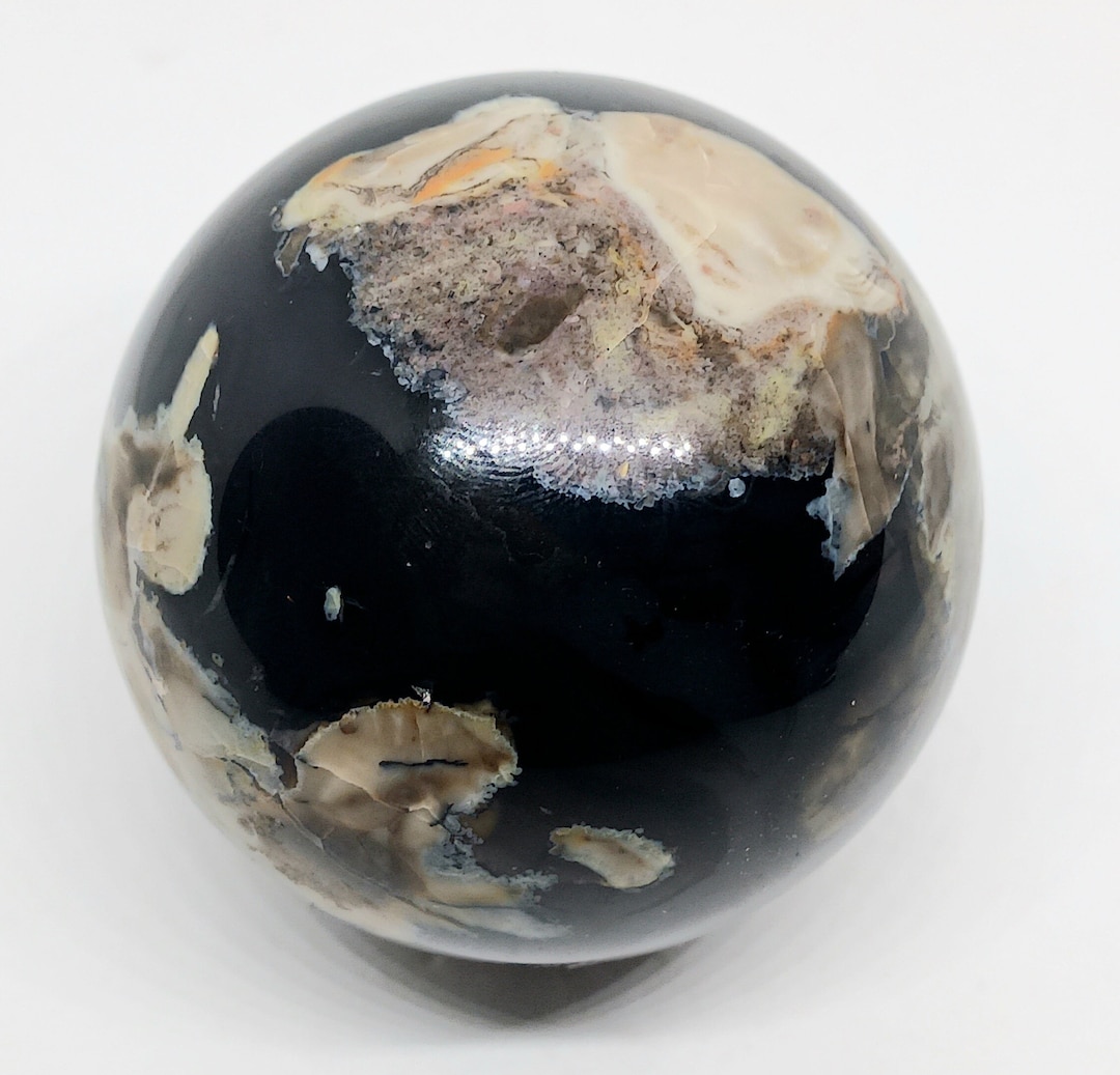 343g Volcanic Agate Crystal Sphere - Etsy