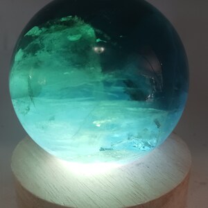 628g Blue Fluorite Sphere - Etsy