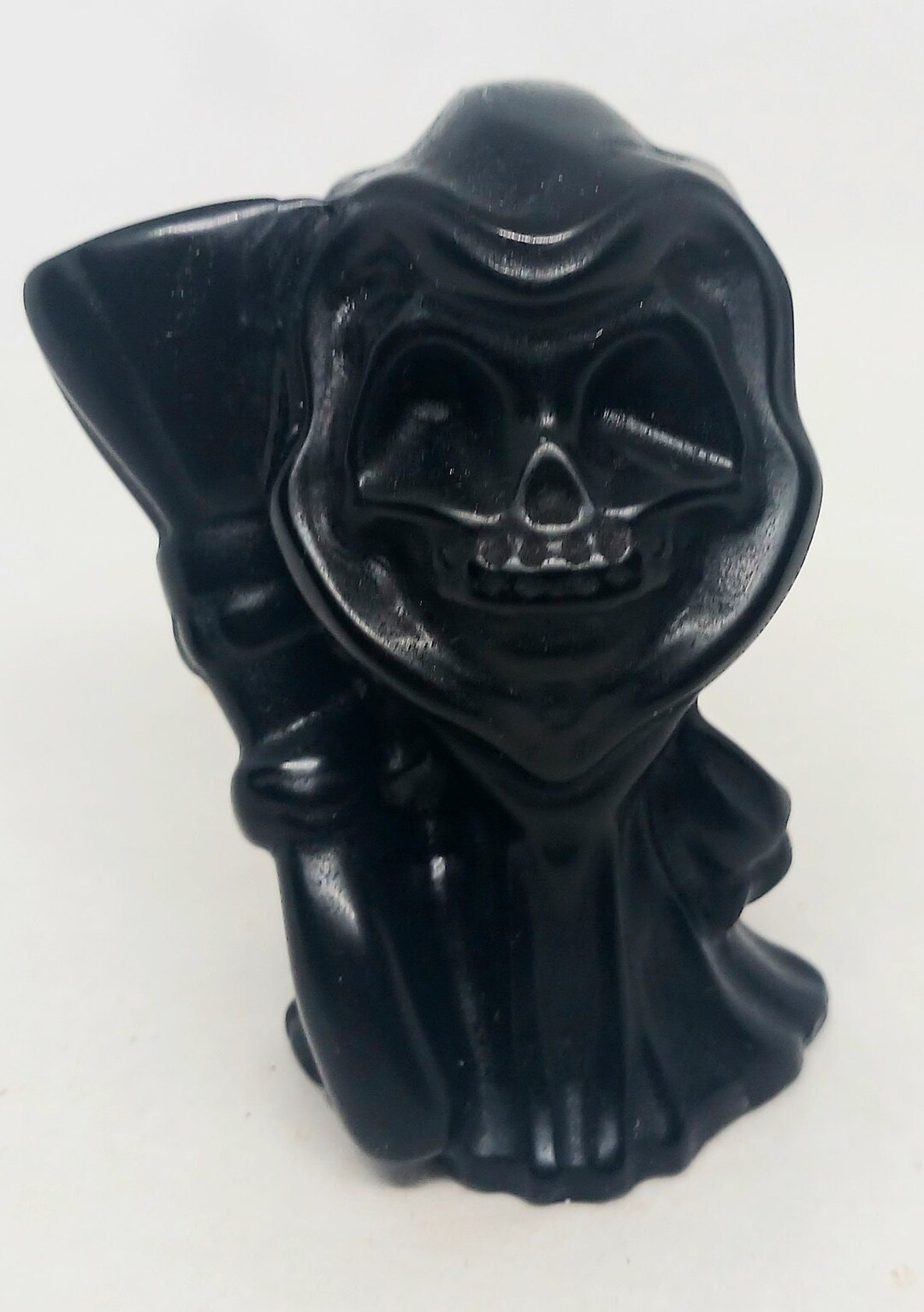 Black Obsidian Crystal Grim Reaper With a Broom Carving - Etsy