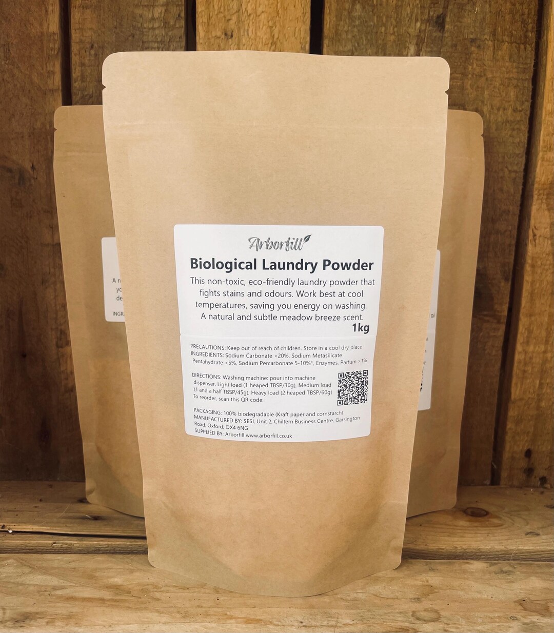 Biological Naturally Scented Laundry Powder 500g / 1kg, Non-toxic ...