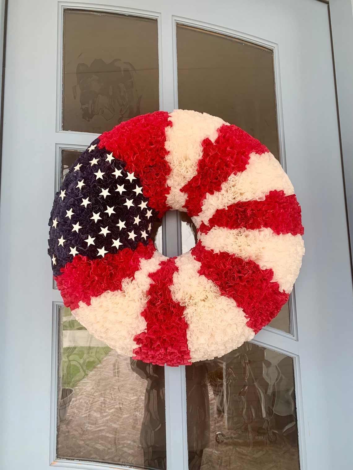 American Flag Wreath - Etsy