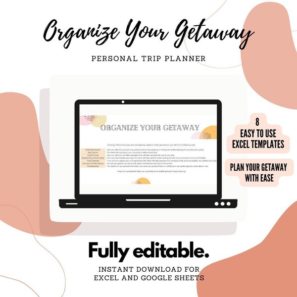 Trip Comparison Spreadsheet - Etsy