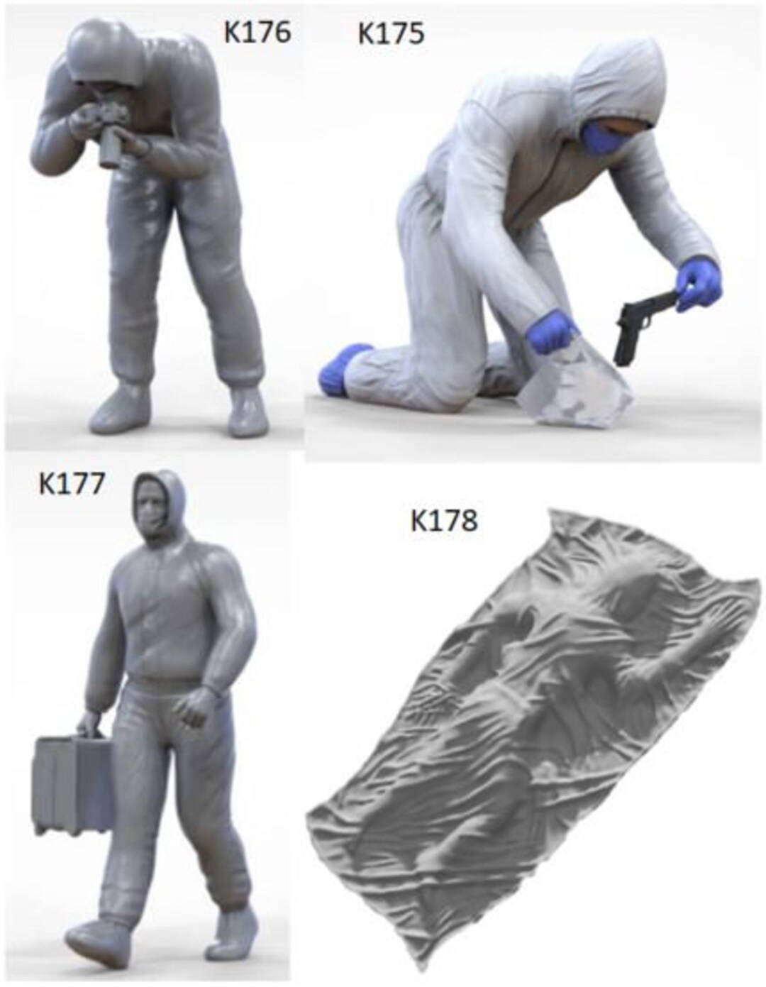 SET CSI Police, Crime Scene, Corpse All Standards 3dmanufaktur - Etsy