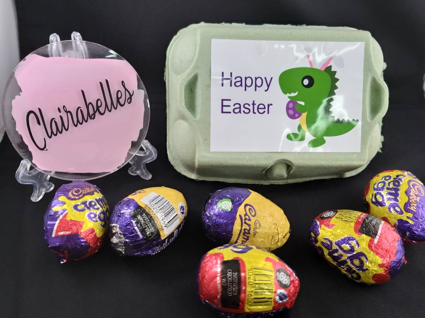 Personlised Egg Boxes Fillable Egg Box Creme or Kinder Egg - Etsy UK