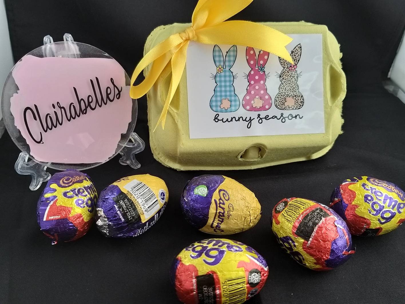 Personlised Egg Boxes Fillable Egg Box Creme or Kinder Egg - Etsy UK