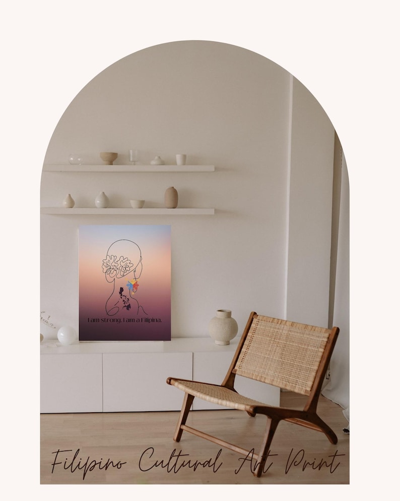 Strong Filipino Woman Portrait (with Quote) Art Print | Filipino Art ...