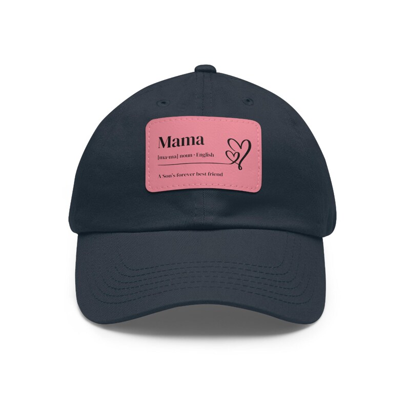 Mama Definition Hat – Faux Leather Patch, Son's Best Friend Gift for ...