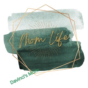 Mom Life Sign Watercolor Green Gold | Mom Art Print | Inspirational ...