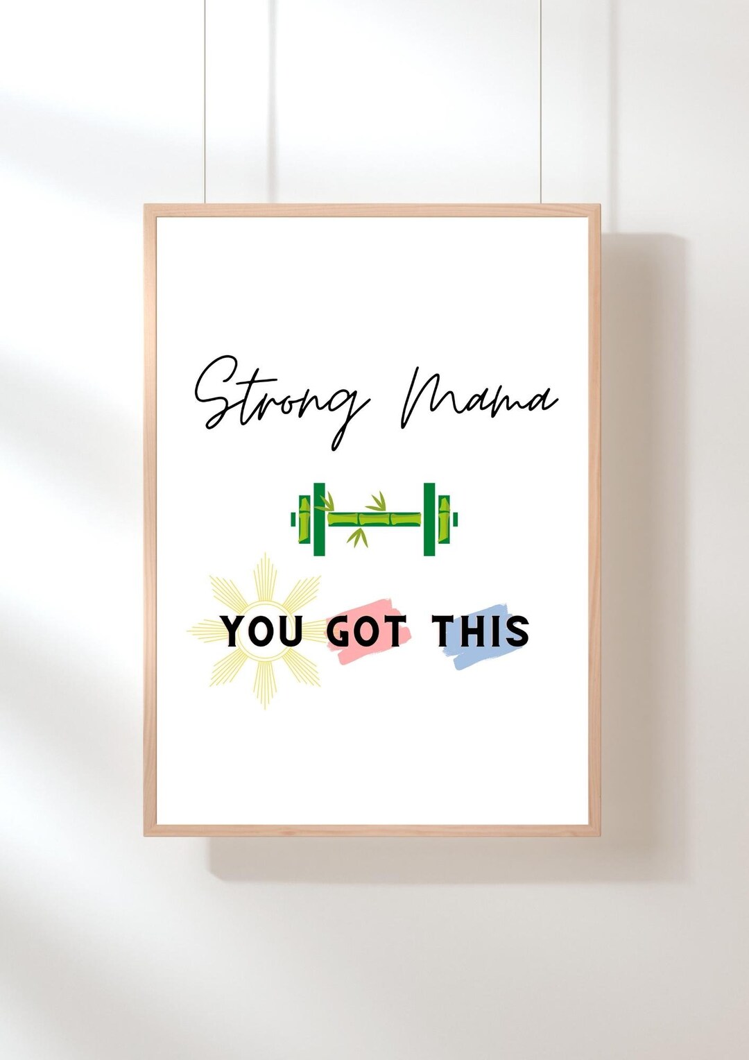 Filipino Sun Gym Print | Inspirational Workout Art | Printable Wall Art ...