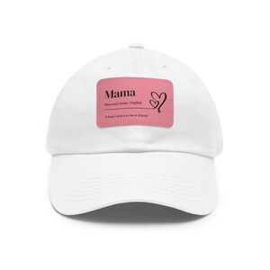 Mama Definition Hat – Faux Leather Patch, Son's Best Friend Gift for ...