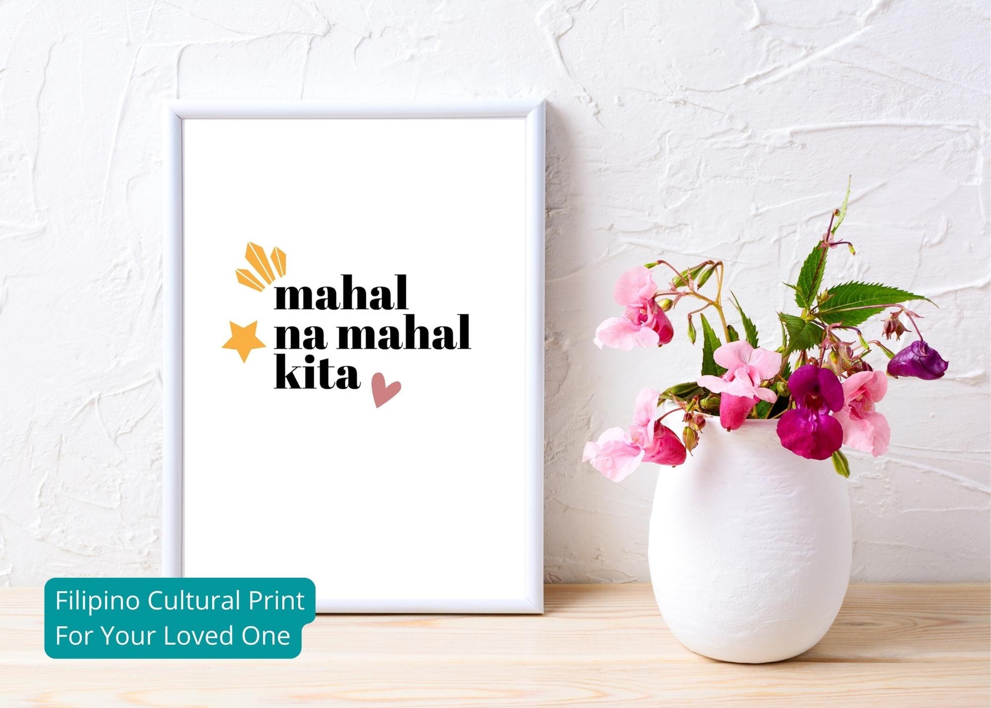 Mahal Na Mahal Kita Filipino Art Print Pinoy Love Art Print Printable ...