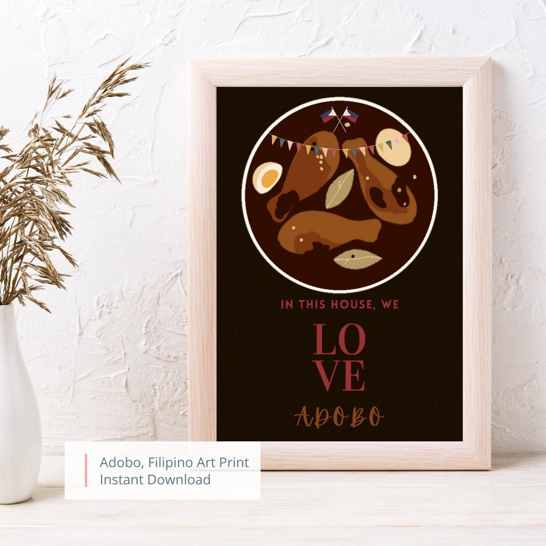 Love Adobo Art Print | Filipino Art Print | Philippines Decor ...
