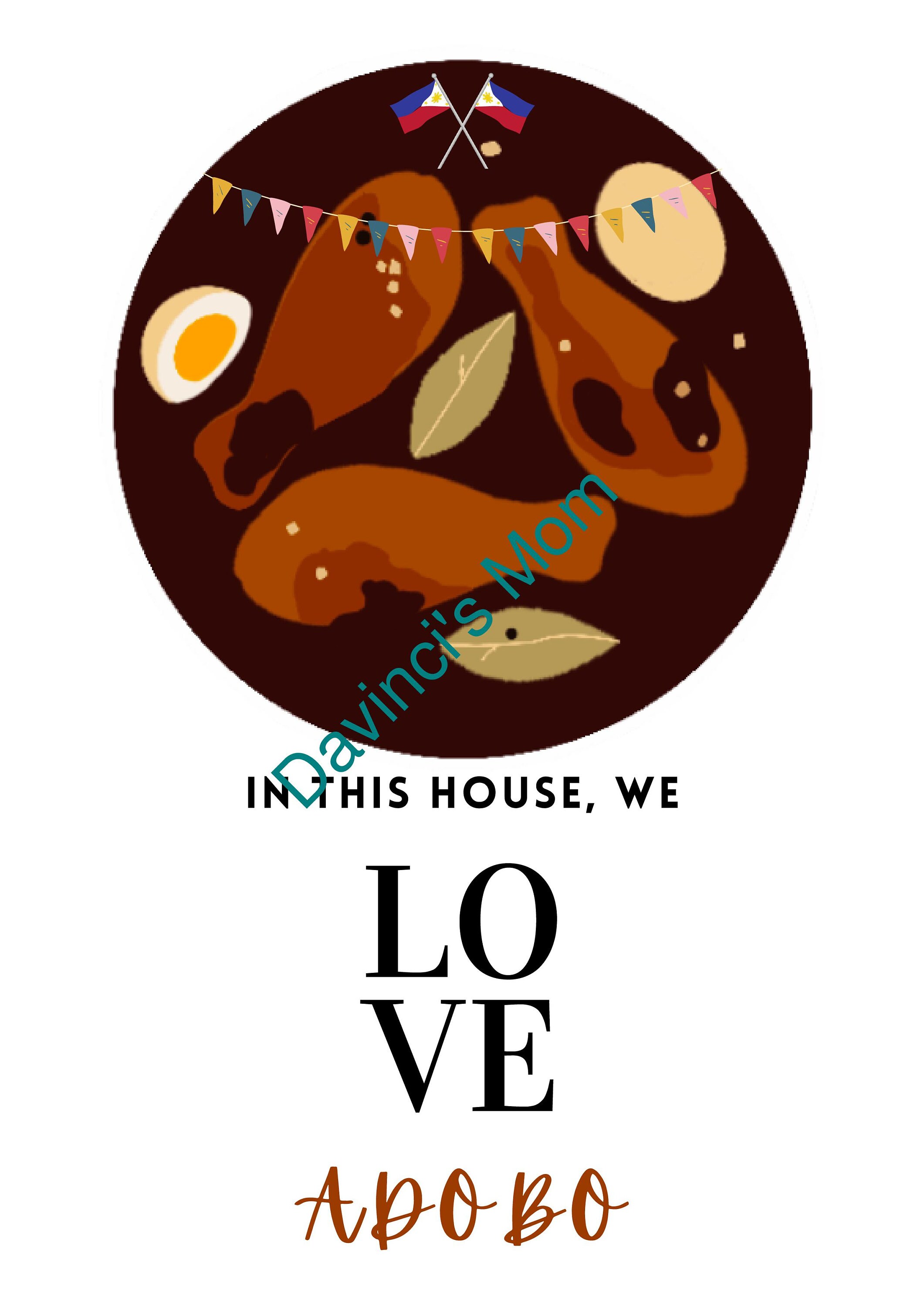 Love Adobo Art Print | Filipino Art Print | Philippines Decor ...