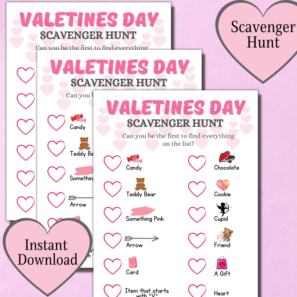 Printable Valentines Day Party Games Activities Bundle / Valentines ...