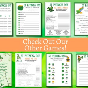Printable St Patricks Day Mad Lib Game/fun St Patricks Day Games ...