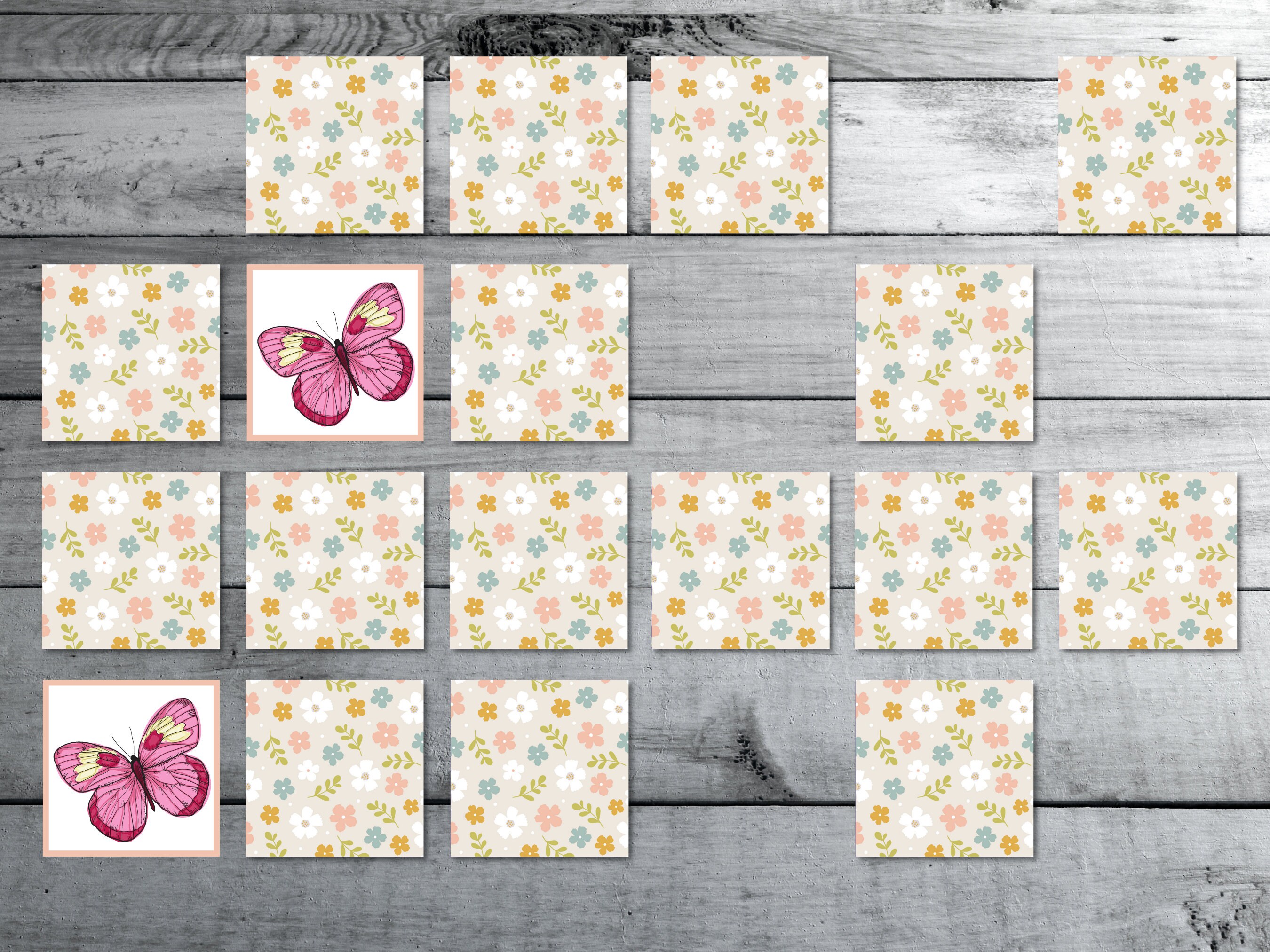 Spring Matching Card Game/spring Memory Card Game/printable Memory ...