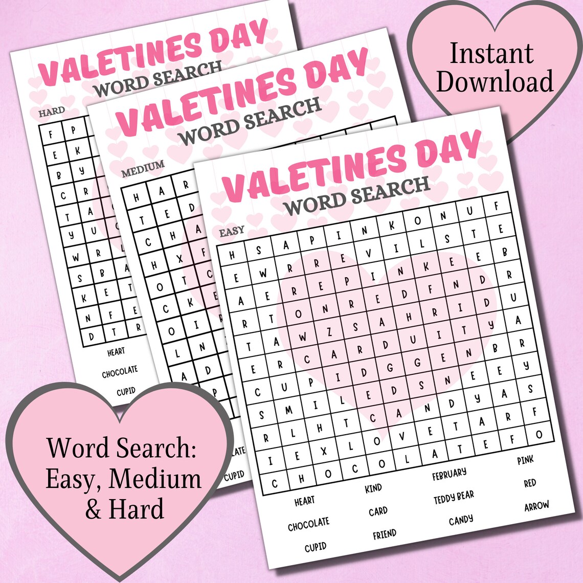 Printable Valentines Day Party Games Activities Bundle / Valentines ...