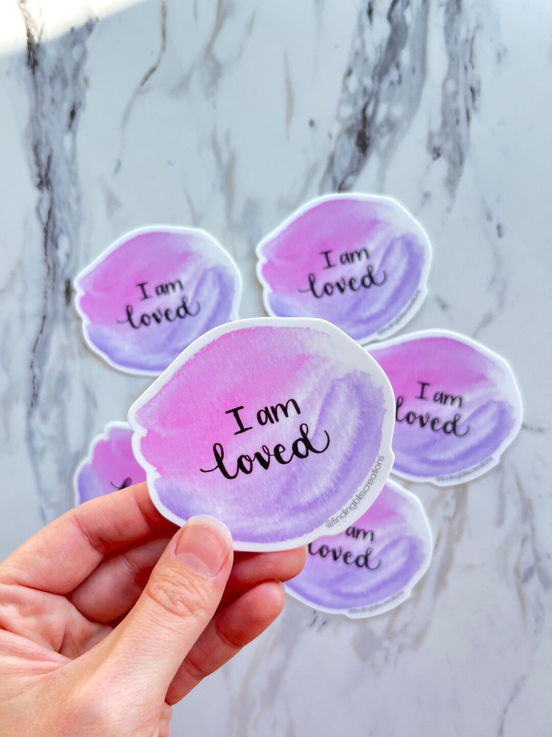 I Am Loved Affirmation Sticker, Waterproof Affirmation Sticker ...