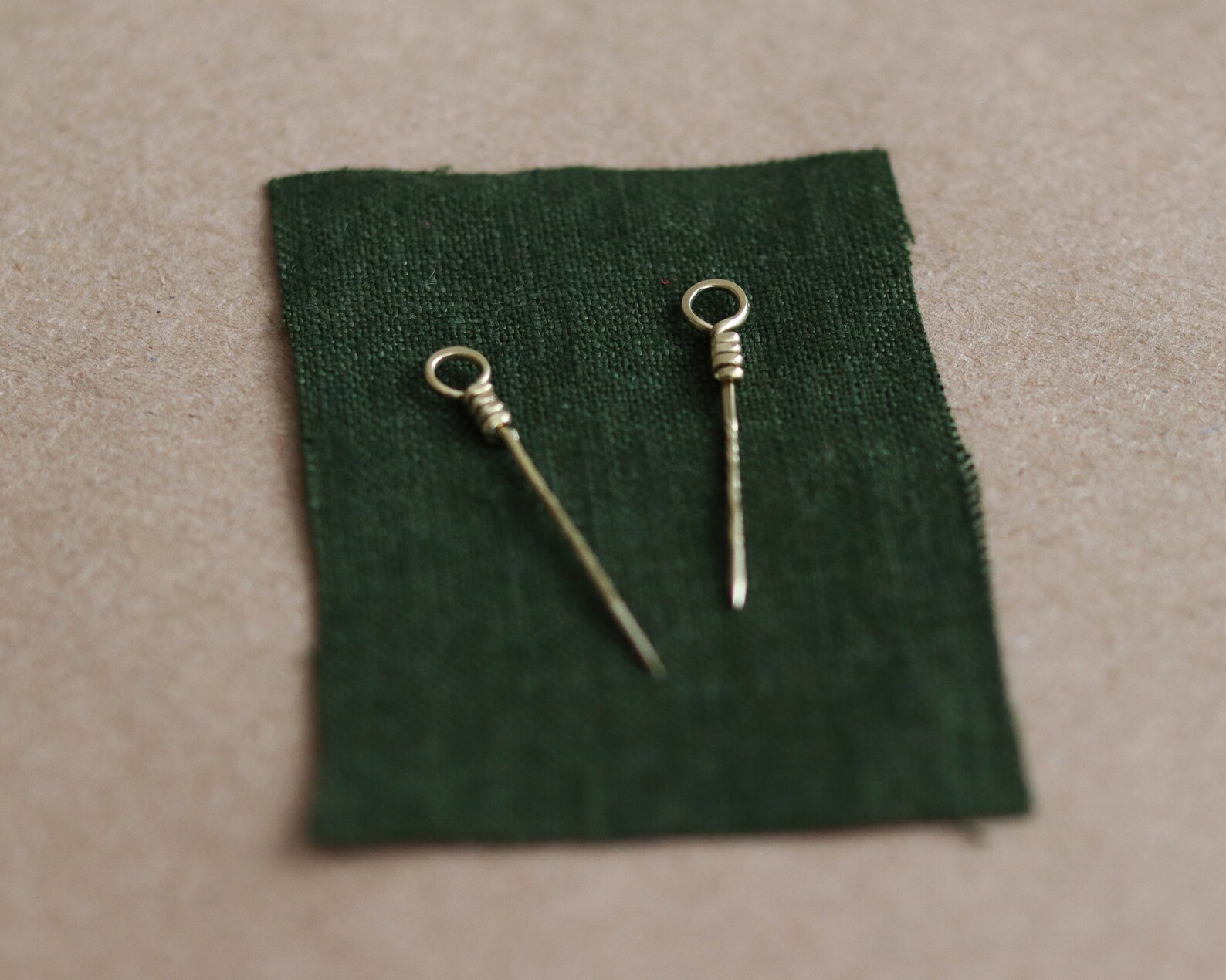 Set of 2 Medieval Brass Veil Pins LARP Middle Ages Historical Loop - Etsy