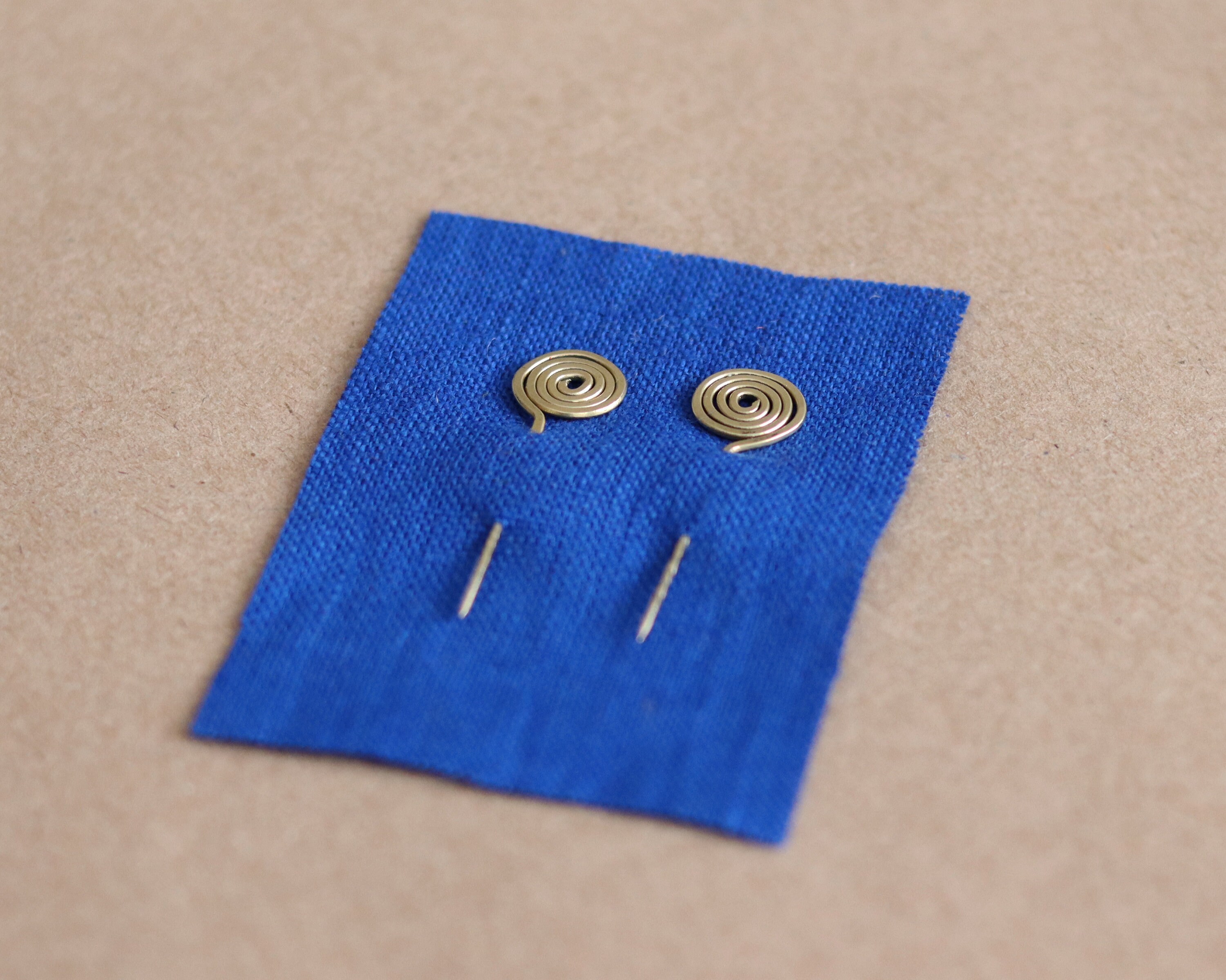 Set of 2 Medieval Brass Veil Pins Short LARP Middle Ages Historical ...