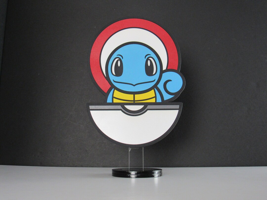 Pokemon Squirtle in Pokeball Wood Decor, Pokemon Gift - Etsy