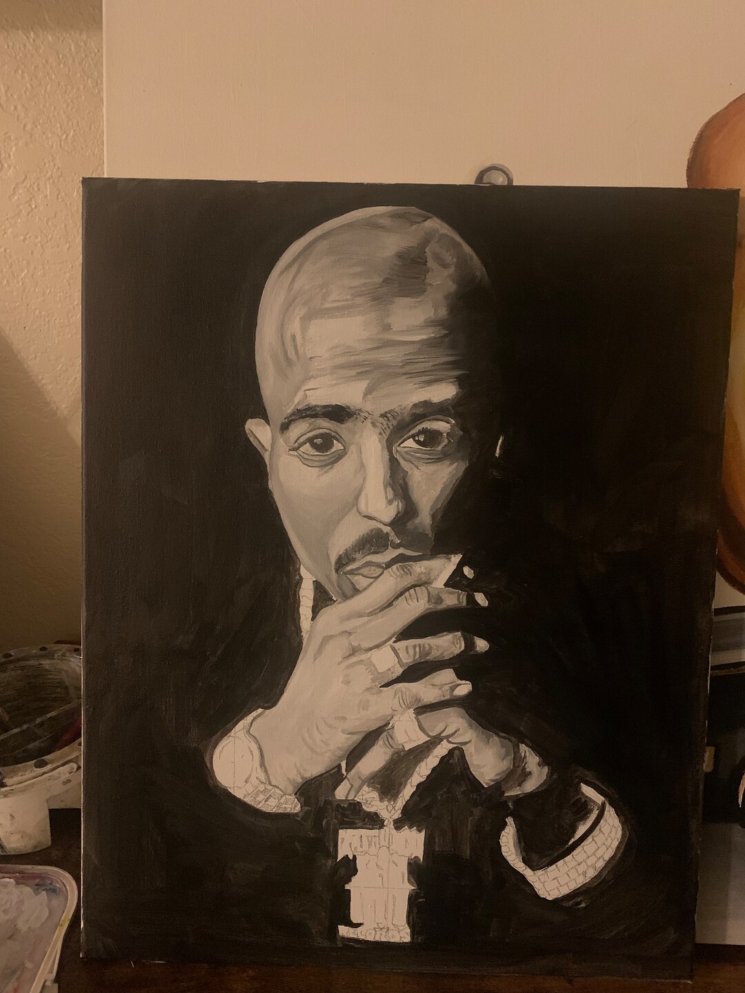 Oil Painting of 2pac - Etsy