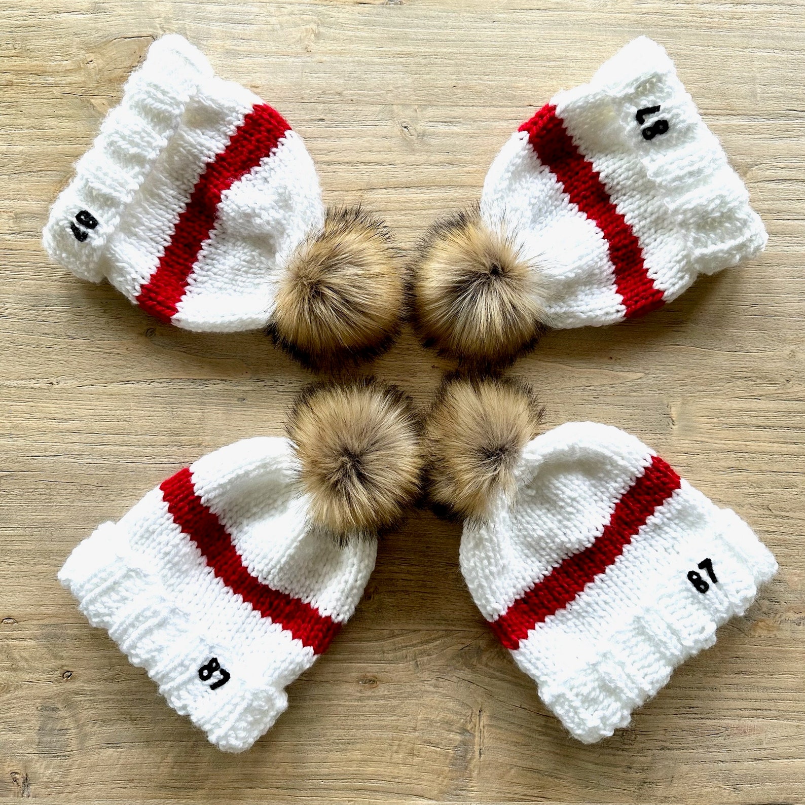 Taylor Swift Travis Kelce Viral Hand-knit Hat Made by Young ...