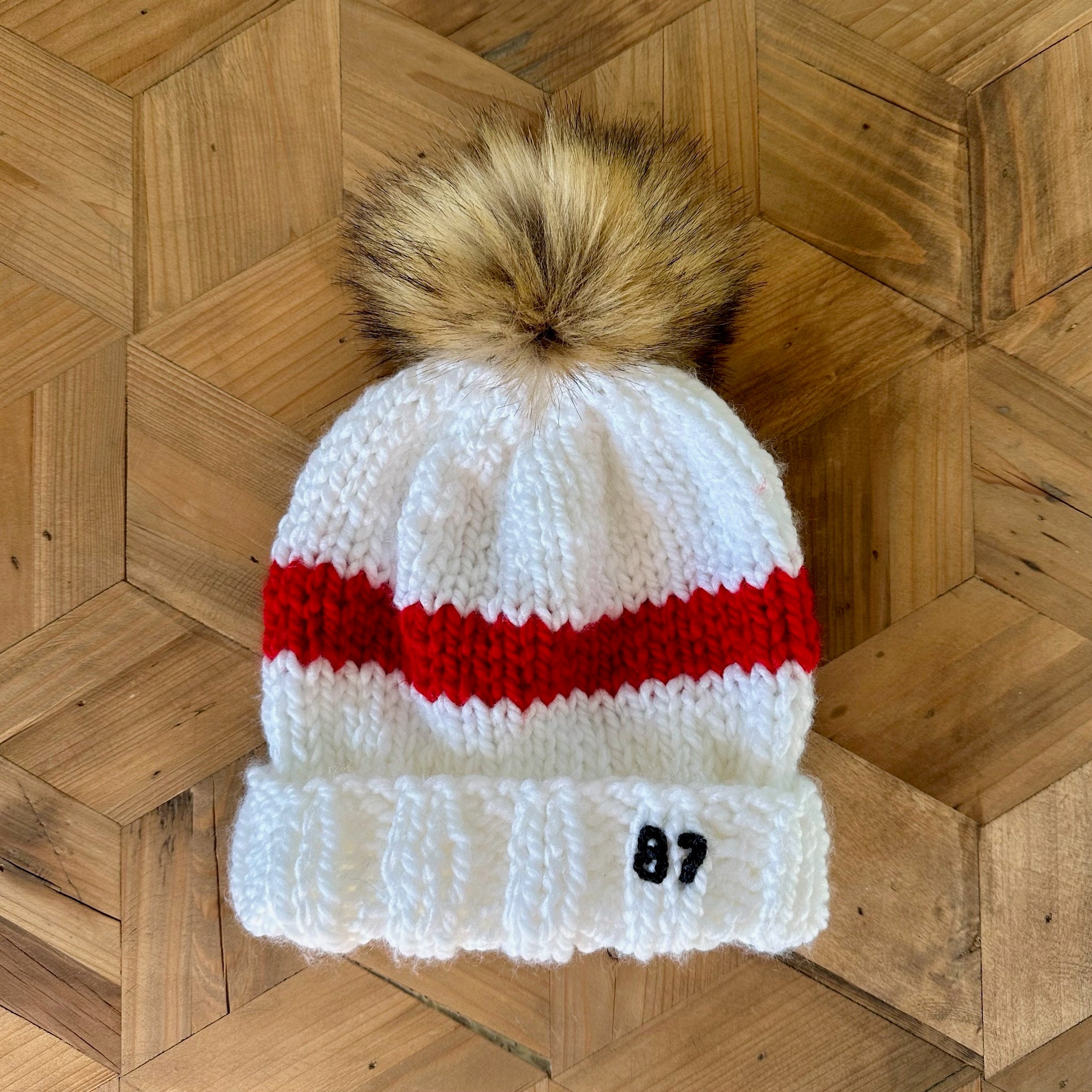 Taylor Swift Travis Kelce Viral Hand-knit Hat Made by Young ...