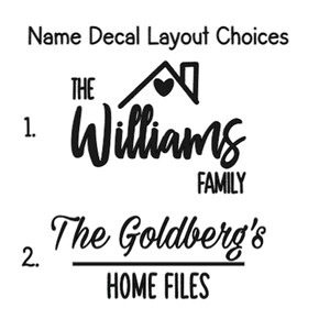 DIY Kit: Home Paperwork Organizing Name Decal and Folder Tabs ...