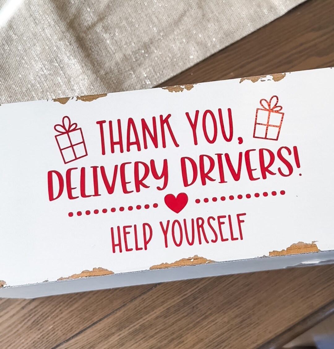 Delivery Driver Thank You Decal - Etsy