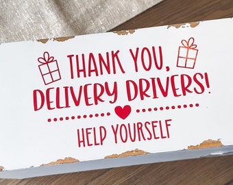 Printable Delivery Driver Sign /thank You Sign/ Delivery Driver ...