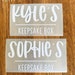 DIY KIT: Keepsake Box Name Decal and Folder Tabs | Milestone Box ...