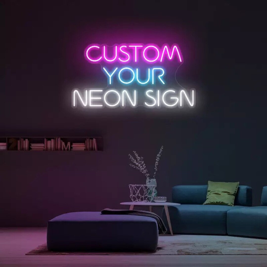 Custom Neon Sign Inspirational Quote Neon Sign Bedroom LED - Etsy